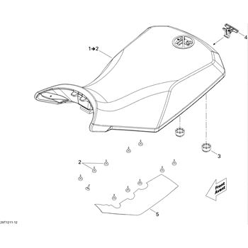 708002491 Can-Am Seat Assembly. Package Std, Dps, Xt. - Adept Powersports