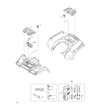 Can-Am 708200003 - Latch, Storage Cover - Adept Powersports
