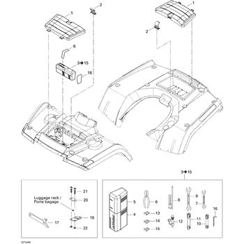 Can-Am 708200003 - Latch, Storage Cover - Adept Powersports