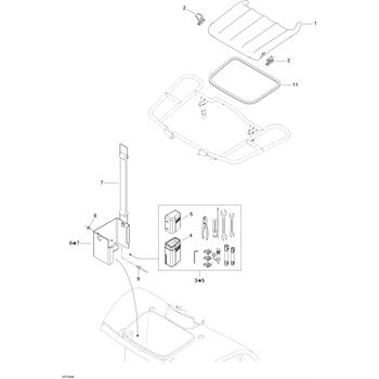 Can-Am 708200003 - Latch, Storage Cover - Adept Powersports