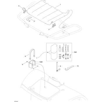 Can-Am 708200003 - Latch, Storage Cover - Adept Powersports