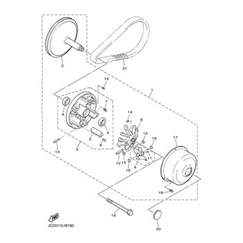 Yamaha JW8 - G6205 - 22 - 00 - Weight, Link Assembly - Adept Powersports