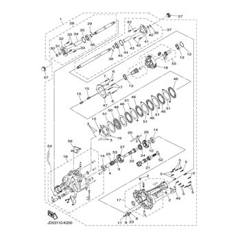 JW1-G6300-02-00 Yamaha Transaxle Assembly - Adept Powersports