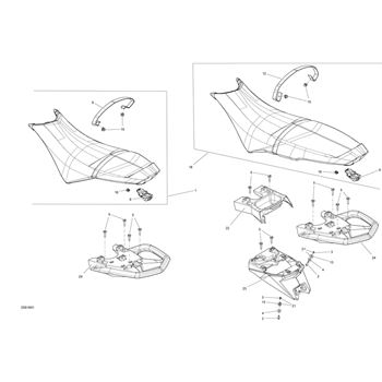 Sea-Doo 291003789 - Seat Support - Adept Powersports