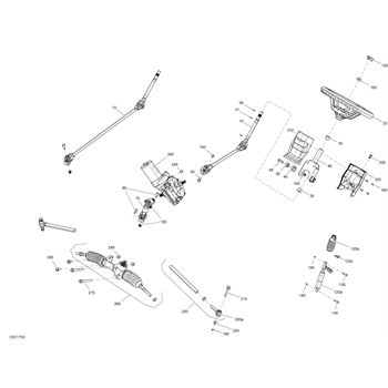 Can-Am 709402317 - Steering Rack And Pinion - Adept Powersports