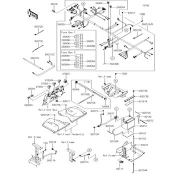 Kawasaki 26012-7501 - Battery, Wet, (26R) - Adept Powersports