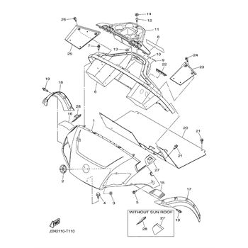 Yamaha J0B-F4161-00-00 - Emblem 1 - Adept Powersports