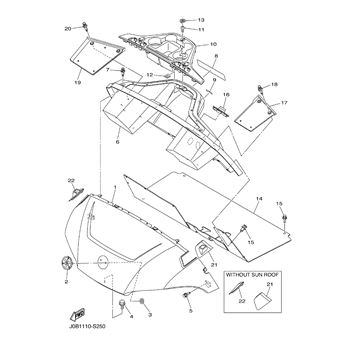 Intake 2 replacement parts for 2017 Yamaha DR2A17 EFI