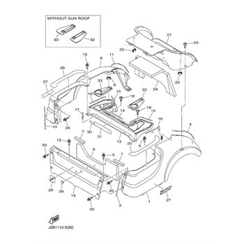 Intake 2 replacement parts for 2017 Yamaha DR2A17 EFI