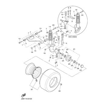 Intake 2 replacement parts for 2017 Yamaha DR2A17 EFI