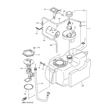 Intake 2 replacement parts for 2017 Yamaha DR2A17 EFI
