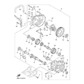 Intake 2 replacement parts for 2017 Yamaha DR2A17 EFI