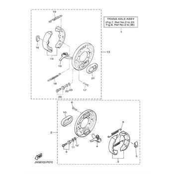 Yamaha JN9-W2536-00-00 - Brake Shoe Set - Adept Powersports